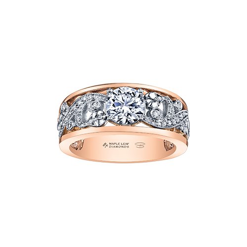 Shelly Purdy 14K Gold (0.55ct) Canadian Maple Leaf Diamond Enchanted G ...