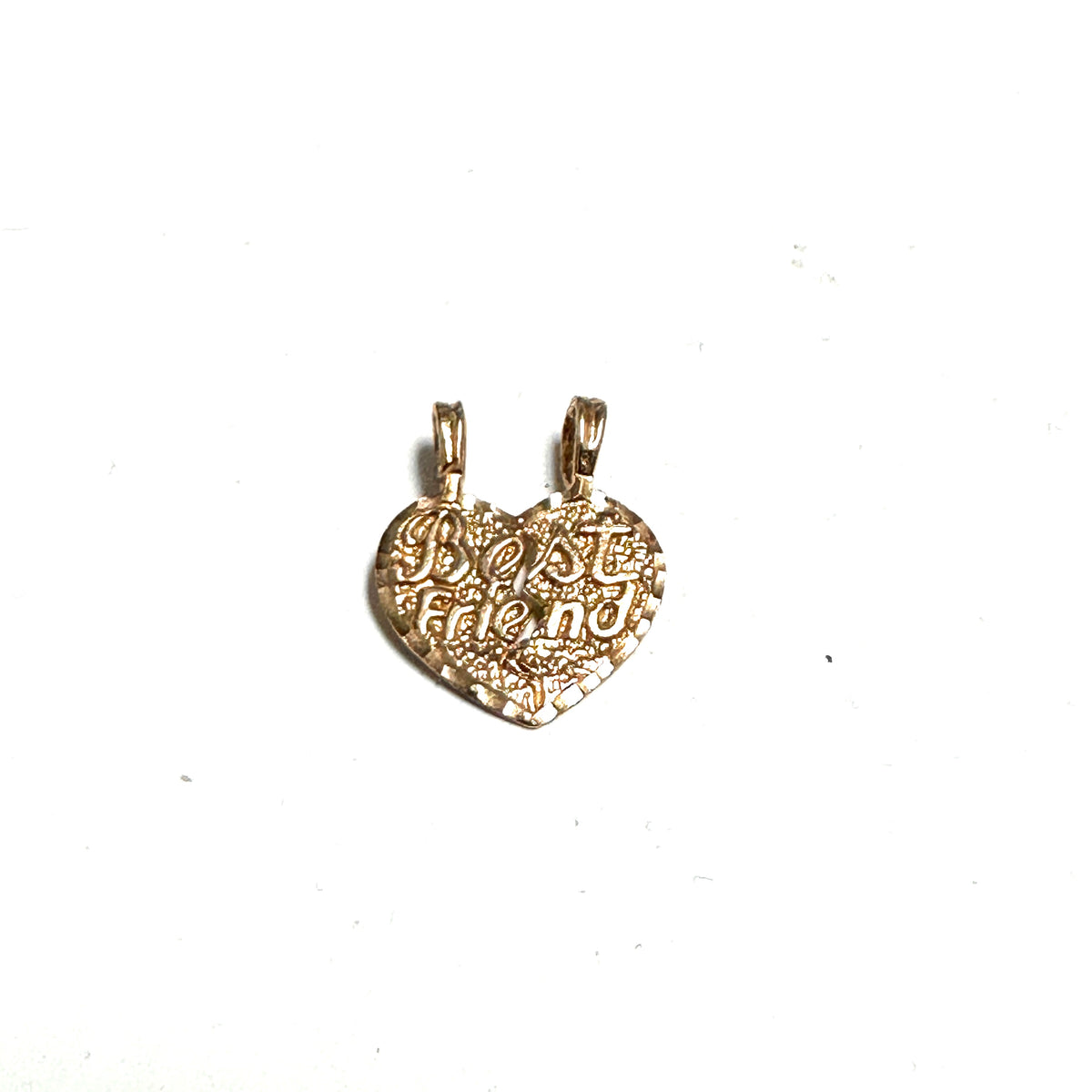 10K Yellow Gold Best Friend Splittable Heart Pendant – Boulevard Diamonds
