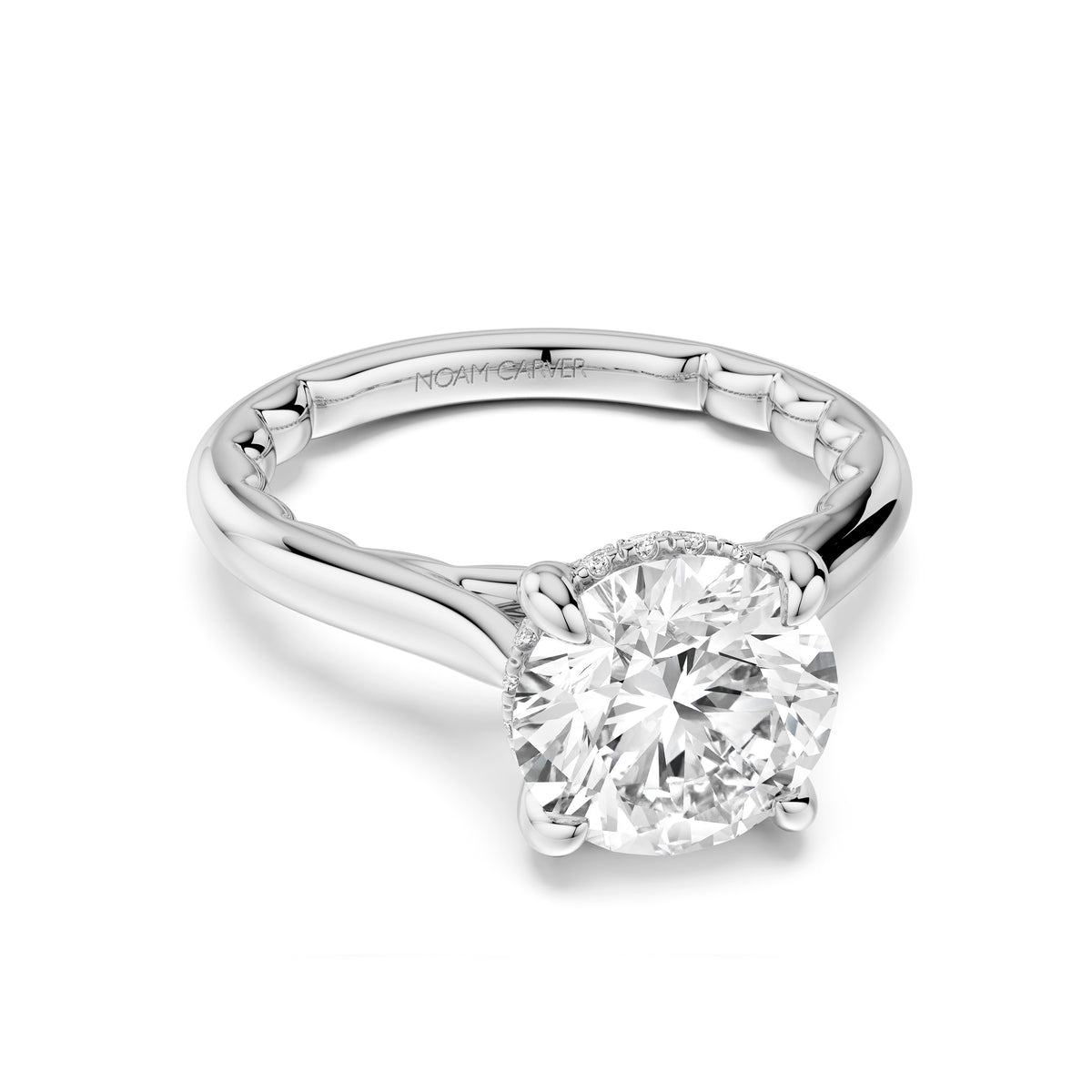 Noam Carver luna 14K Gold (2.08ct) Lab Grown/Natural Diamond Hidden Ha ...