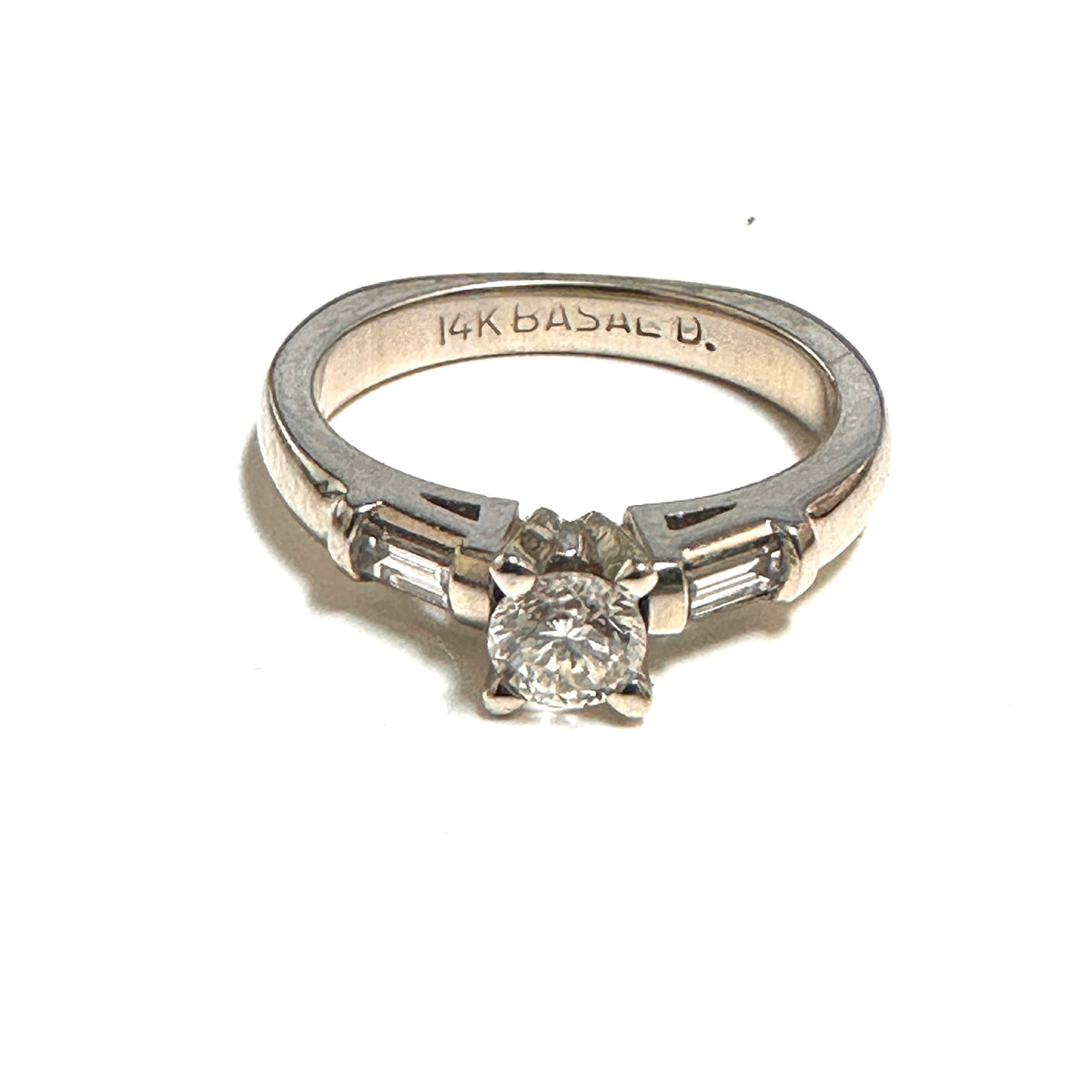 14K White Gold (0.50ct) Diamond Engagement Ring – Boulevard Diamonds