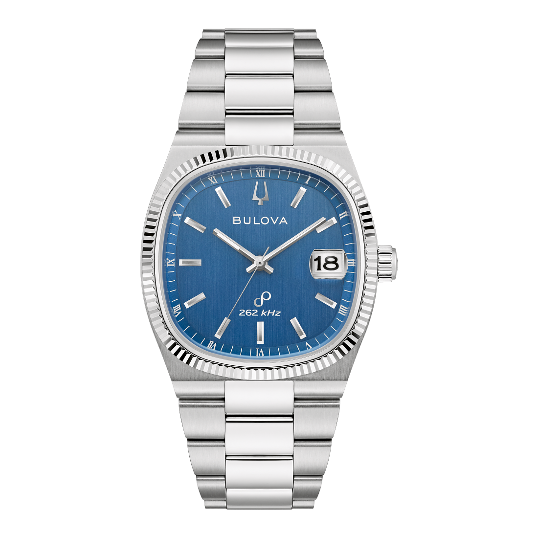 Bulova Super Seville Mens Stainless Steel Blue Dial Watch – Boulevard ...