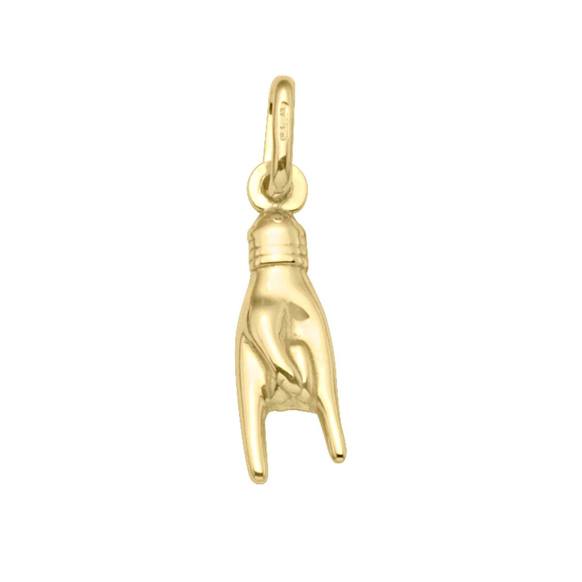 Yellow Gold Love Hand Signal (10K, 14K, 18K) Pendant – Boulevard Diamonds