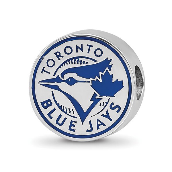 MLB Licensed Toronto Blue Jays Enameled Bead Sterling Silver ...